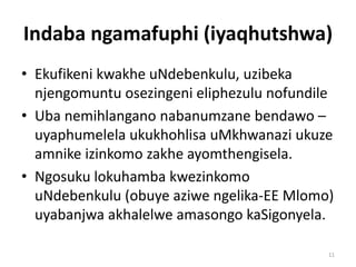 Umlando omfishane nemisebenzi ka nyembezi | PPTX