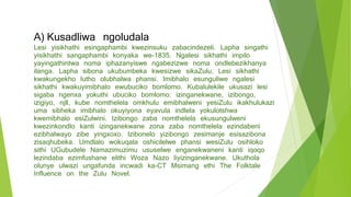 IsiZulu | PDF