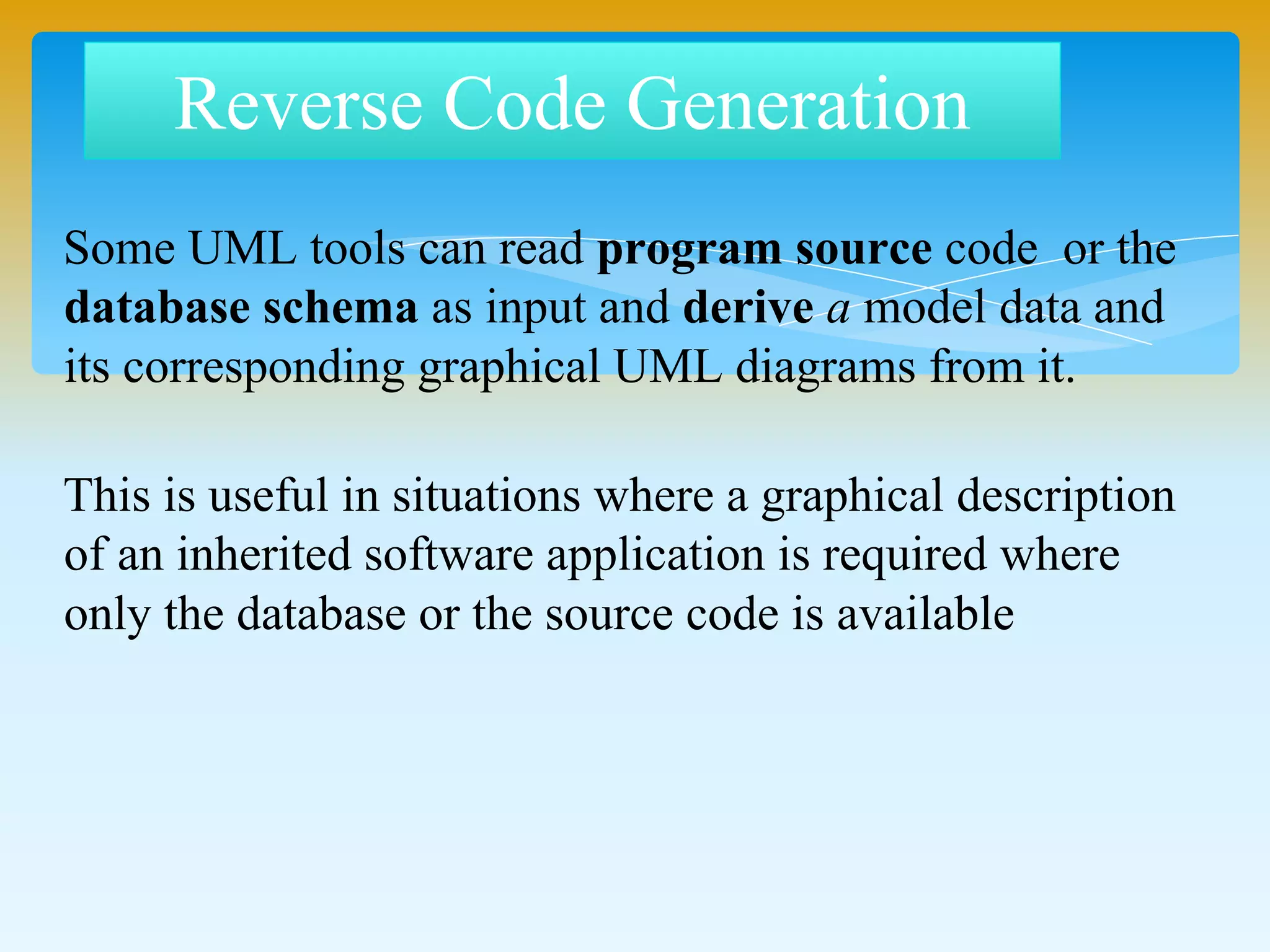 Uml And Software Modeling Toolspptx Computing Technology And Computing