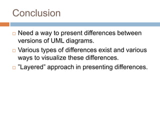 Differences bet. versions of UML diagrams. | PPTX