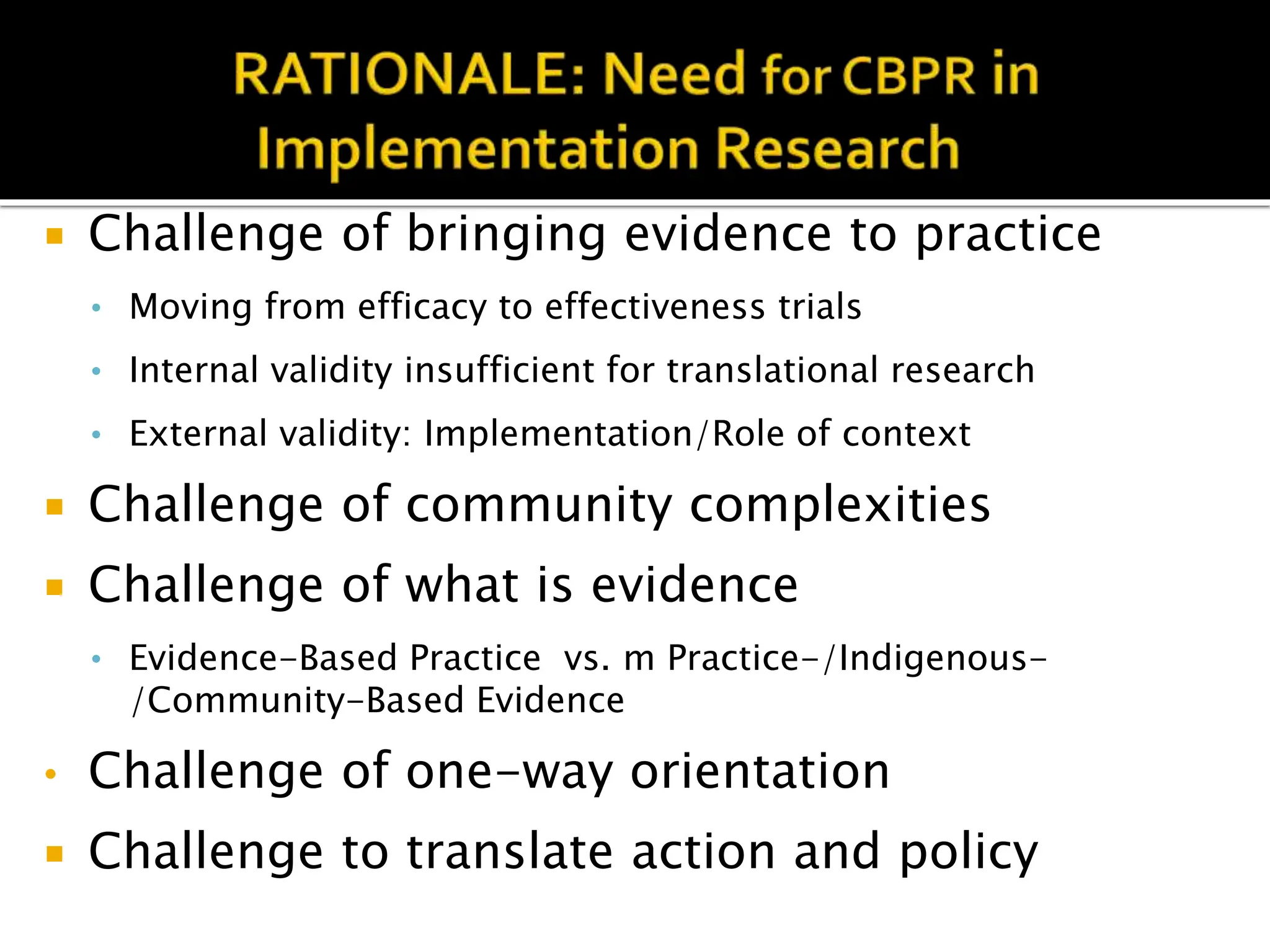 Indigenous Community Based Participator Research.pptx | Science