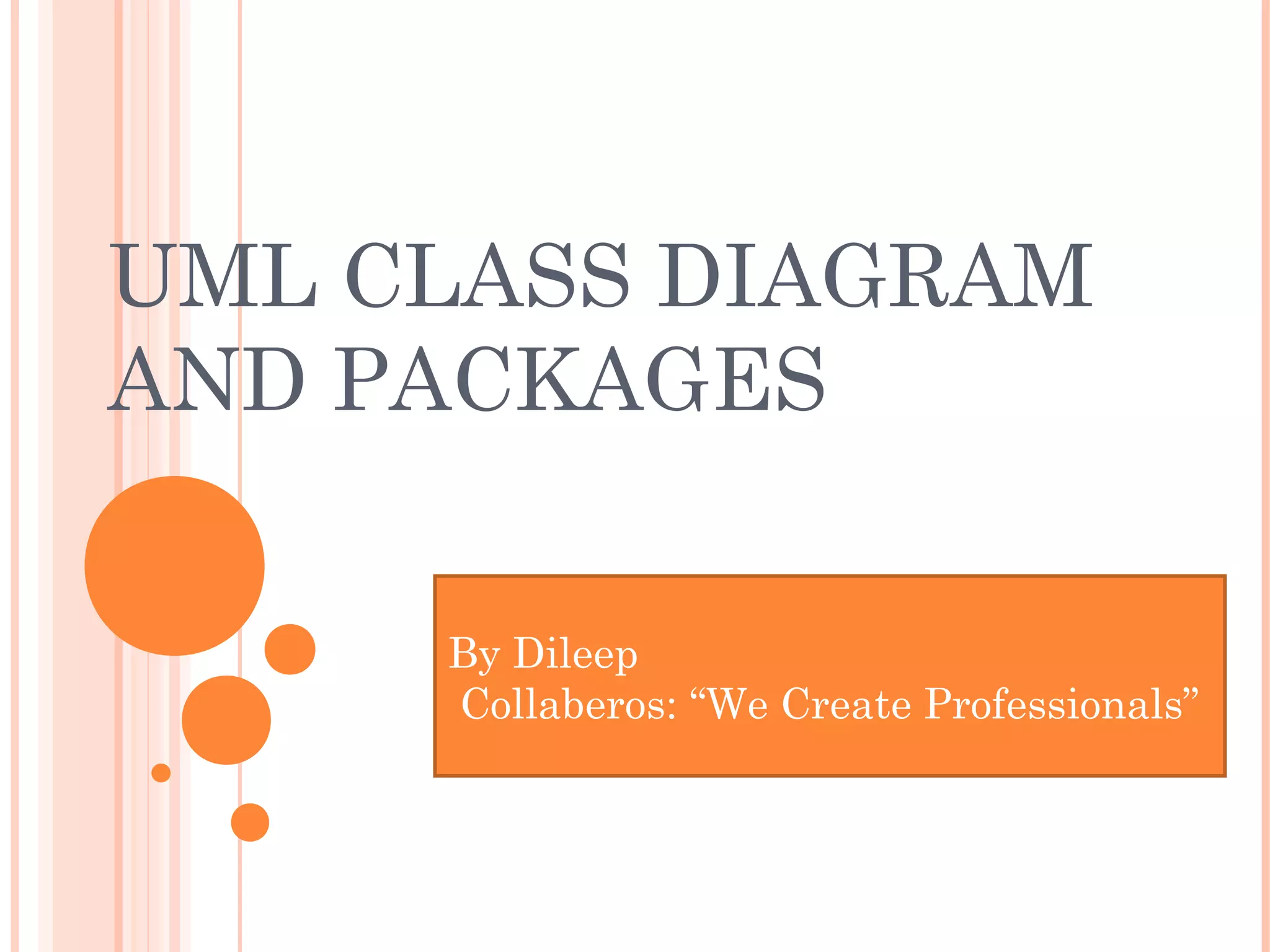 Uml class diagram and packages ppt for dot net | PPT
