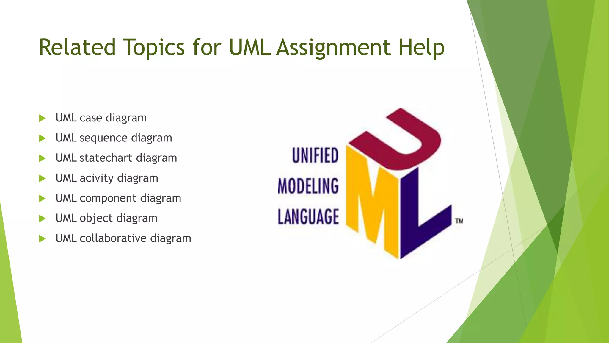 Uml diagram assignment help | PPTX