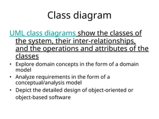UML Diagrams describing the important notions | PPT
