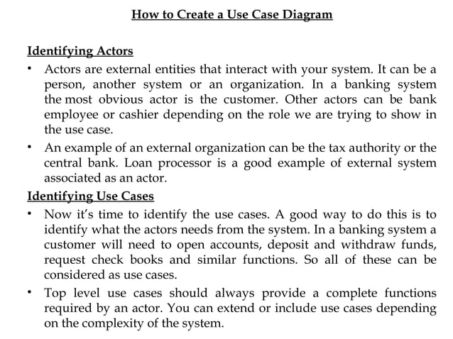 Uml diagrams usecase | PPT