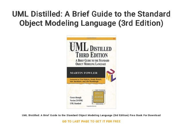 Uml Distilled 3rd Edition A Brief Guide To The Standard Object Modeling Language Books Object