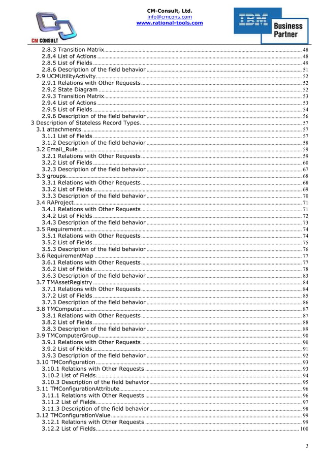 UML2ClearQuest. ClearQuest Enterprise schema report | PDF
