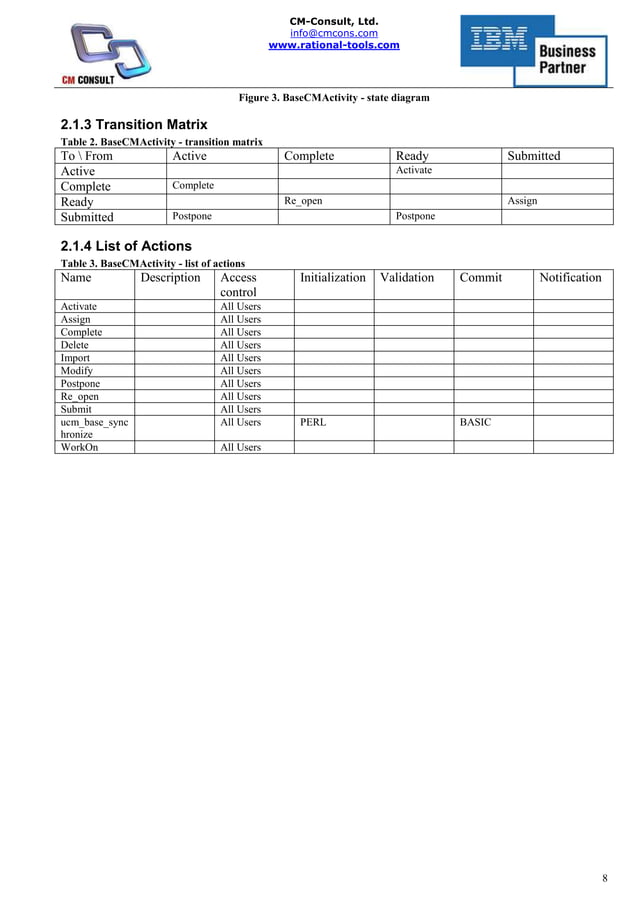UML2ClearQuest. ClearQuest Enterprise schema report | PDF