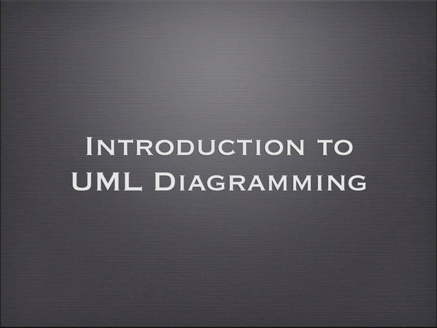 Introduction to UML | PPT | Free Download
