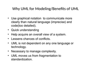 UML Introduction The system development life cycle (SDLC) is a complex ...