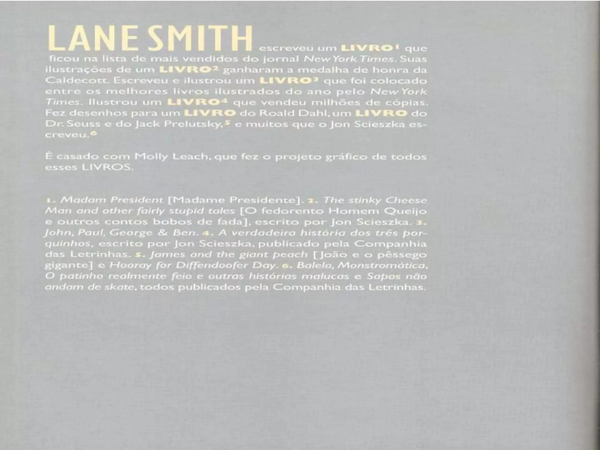 É um livro (Lane Smith) | PPTX