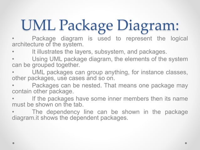 Uml package diagram | PPT