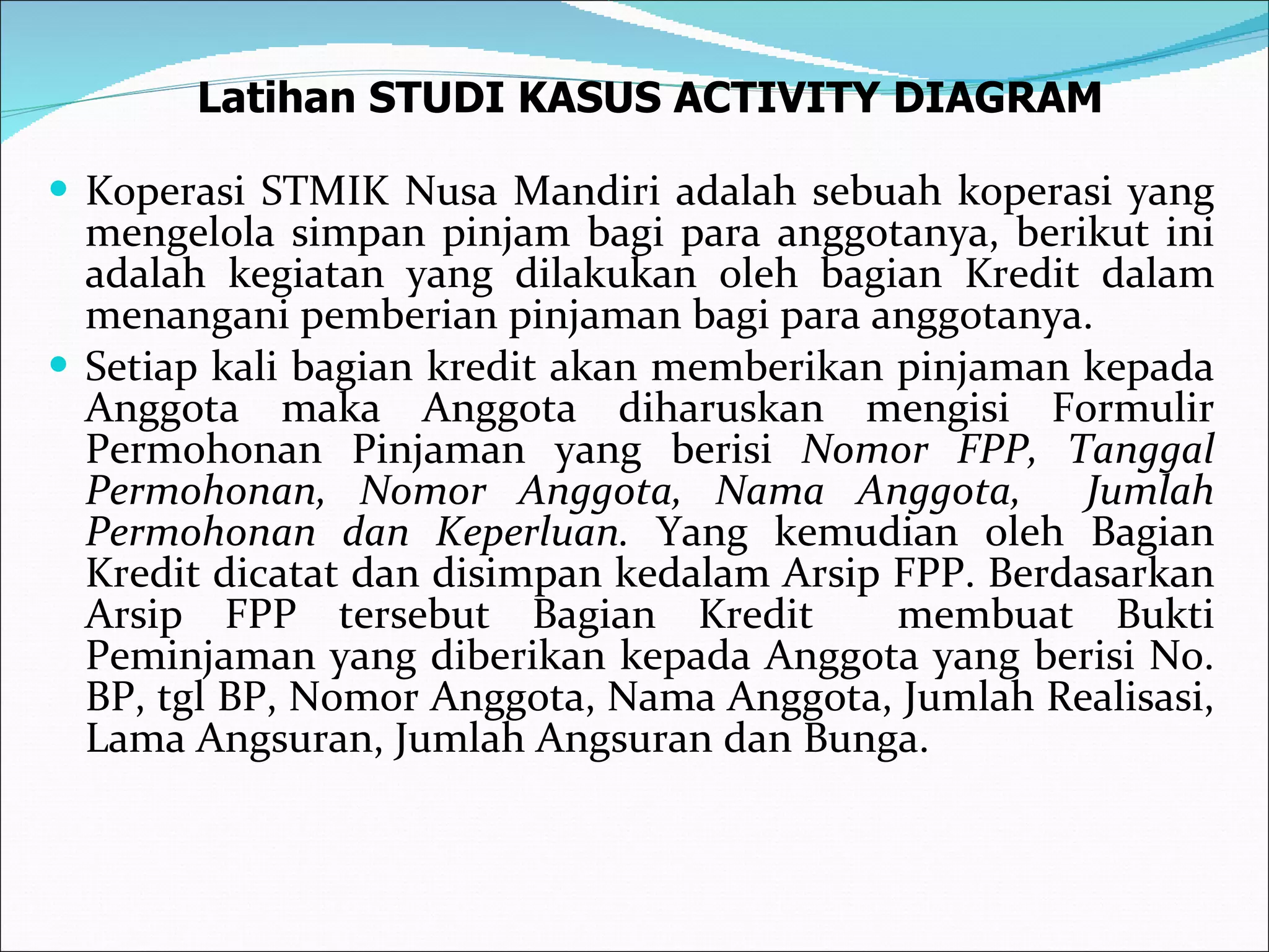 Uml pertemuan 2 activity diagram | PPT