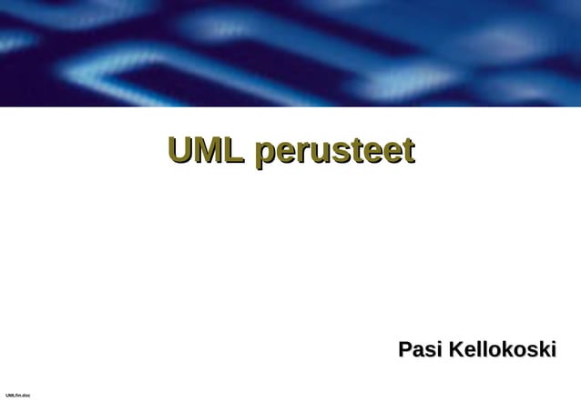 UML perusteet | PPT