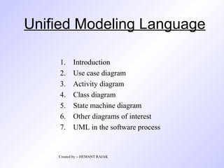 UML (Hemant rajak) | PPT