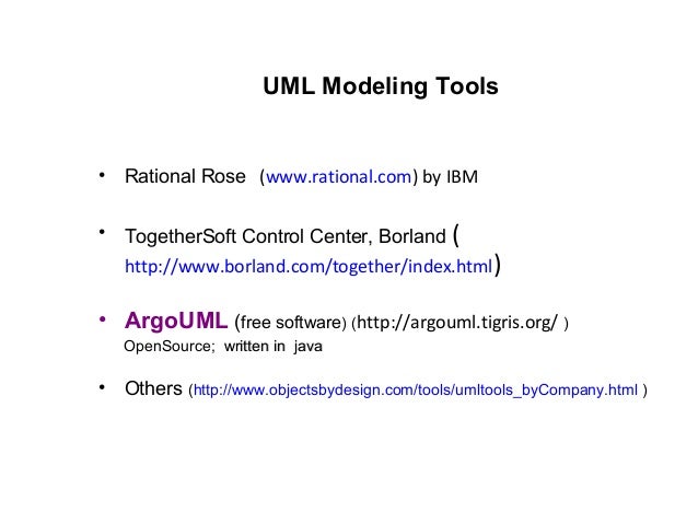Rational rose software for uml diagrams in java - interbioa