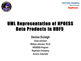 UML Representation of NPOESS Data Products in HDF5 | PPT