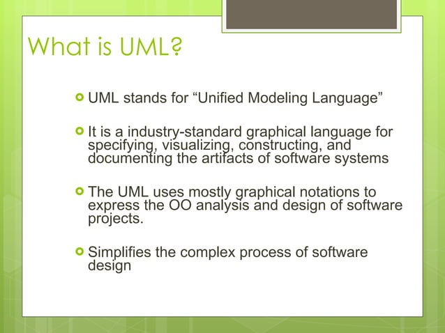 Uml report | PPT