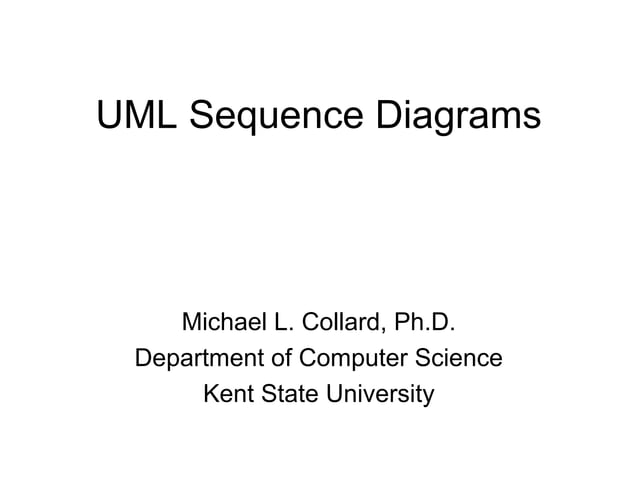 Uml sequence diagrams | PPT