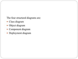 Uml structural diagrams | PPTX