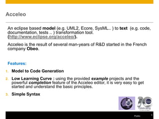 Uml to code with acceleo | PPTX