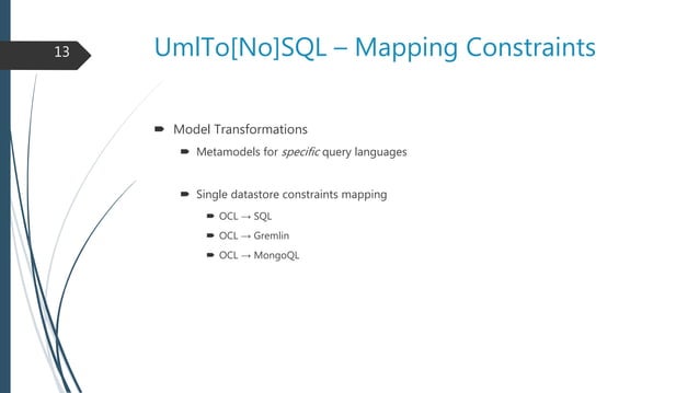 Umltonosql From Uml Domain Models To Nosql Databases Ppt 6865