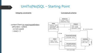 UMLtoNoSQL : From UML domain models to NoSQL Databases | PPTX | Databases | Computer Software ...