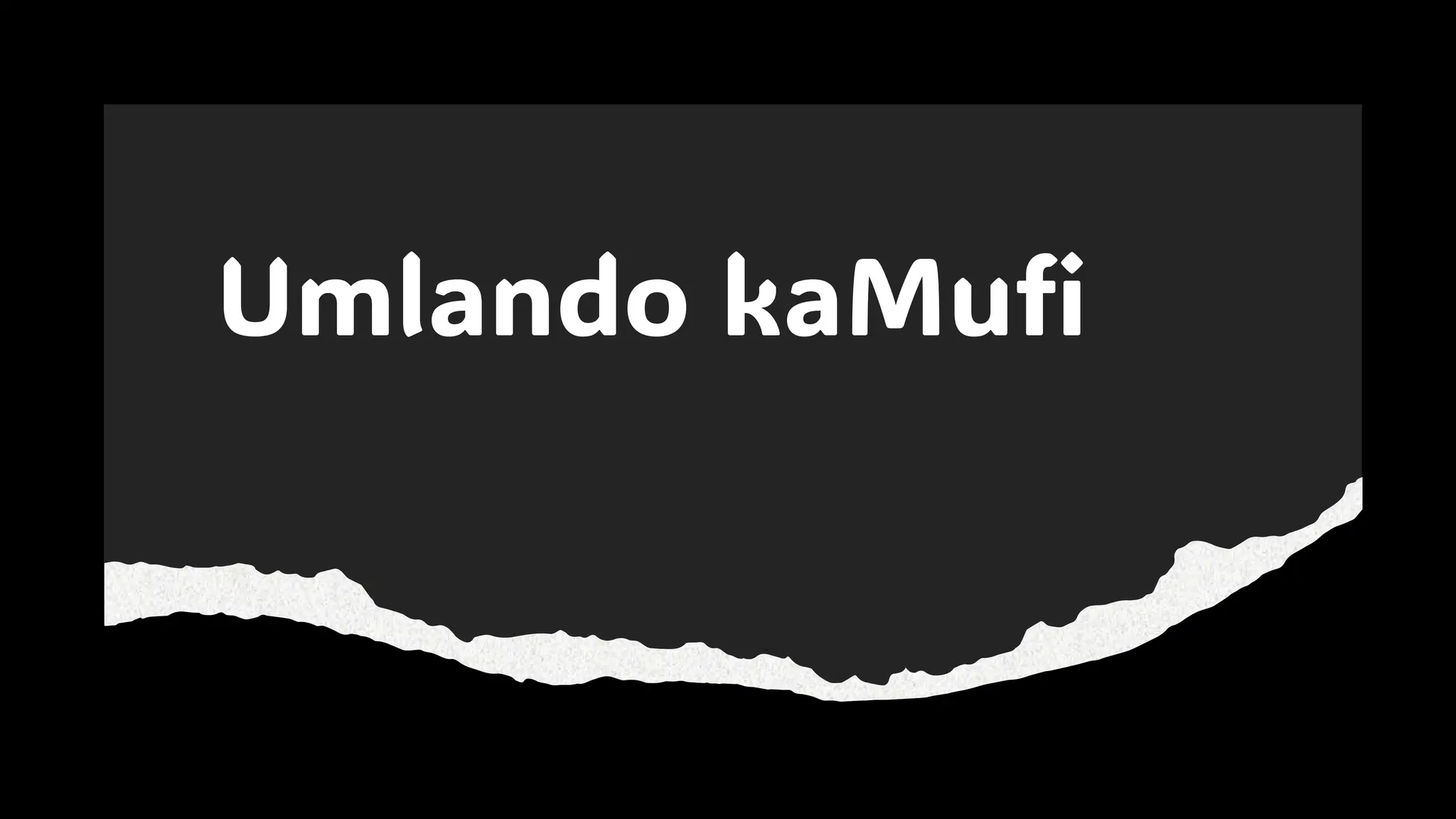 Umlando kaMufi. IsiZulu Ulimi Lwebele... | PDF