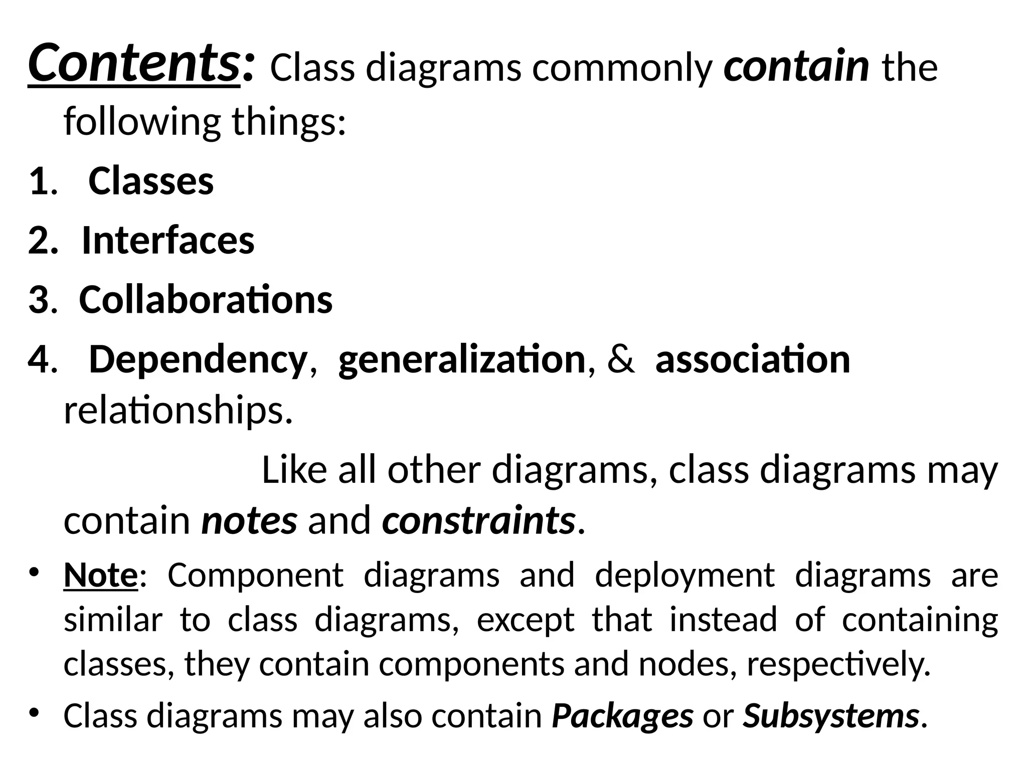detailed info of class diagram in ooad with uml | PPTX