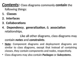 detailed info of class diagram in ooad with uml | PPTX