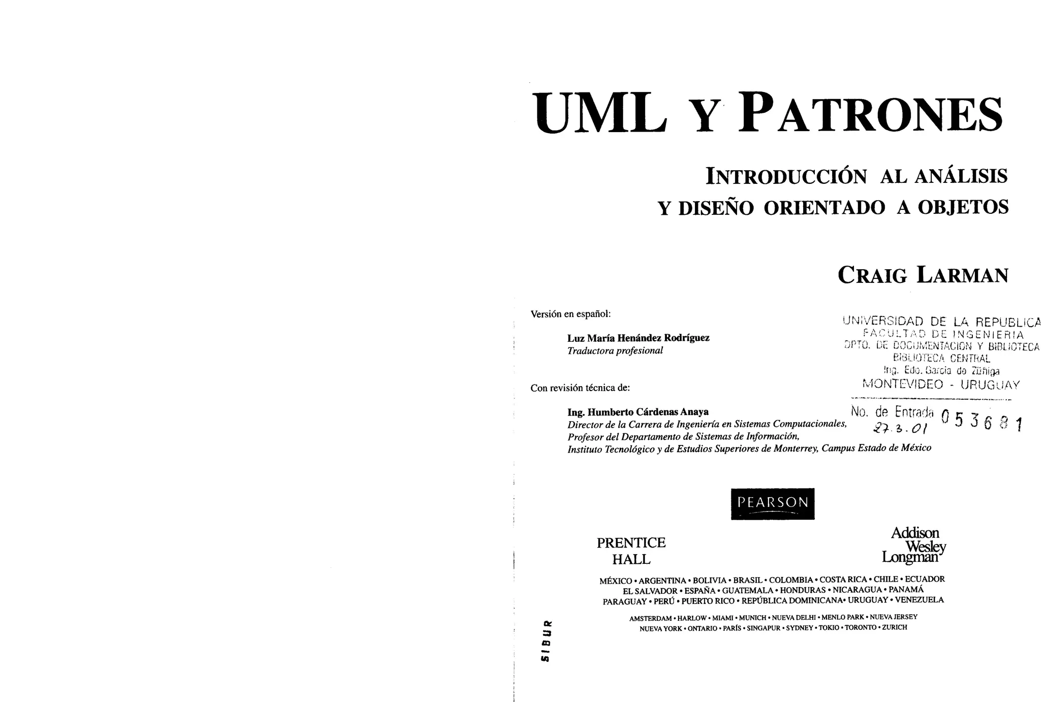 Uml y patrones (craig larman) | PPT