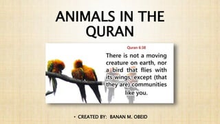 Animals in the Quran | PPTX