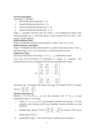 metode numerik stepest descent dengan rerata aritmatika | PDF