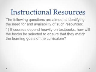 Curriculum Operations | PPTX