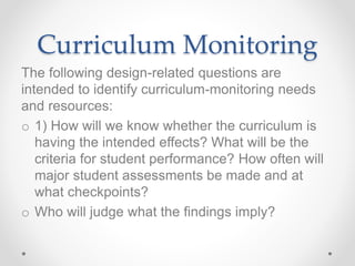 Curriculum Operations | PPTX