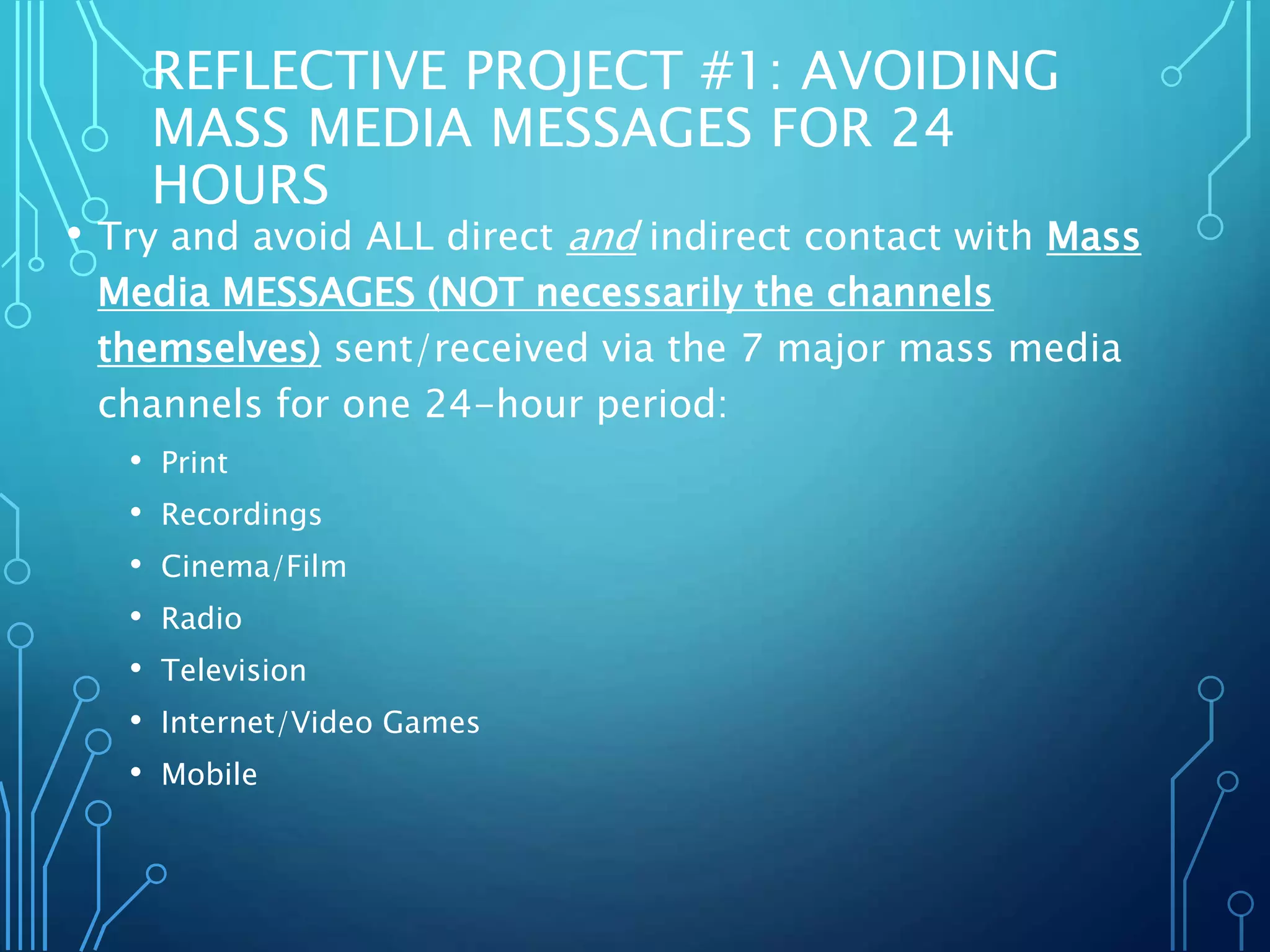 COMM 101-Reflective Project #1 | PPTX