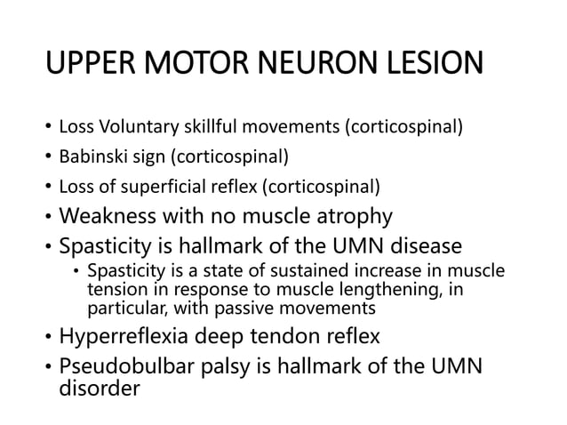 Upper Motor Neuron, Lower Motor Neuron and Brown Sequard Syndrome ...