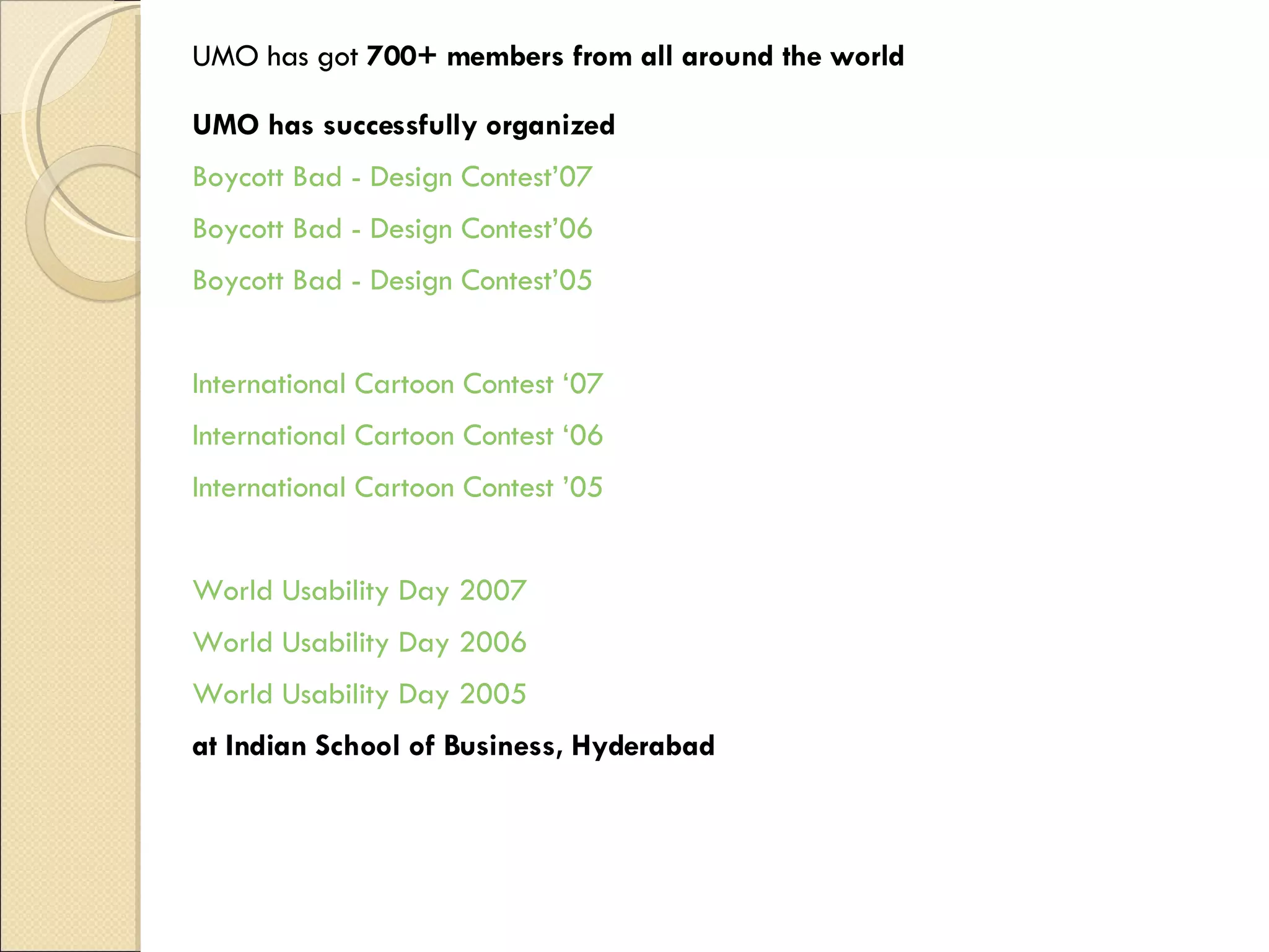 Umo For Publicity | PPT