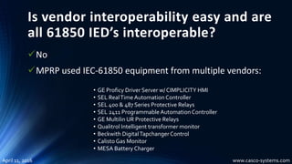 IEC 61850 Lessons Learned 2016 04-11 | PPT