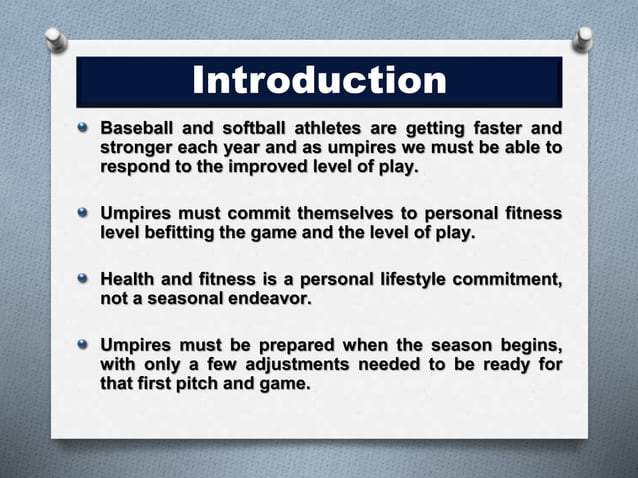 Baseball and Softball Official's Offseason Stretching Exercises | PPTX ...