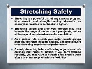 Baseball and Softball Official's Offseason Stretching Exercises | PPT