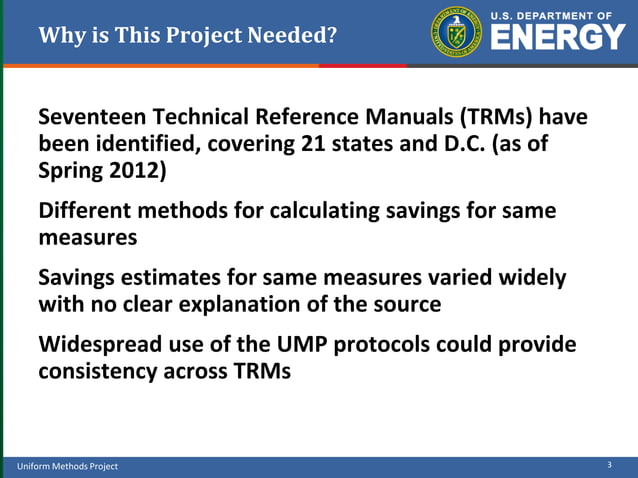US Department of Energy's Uniform Methods Project | PDF | Home ...