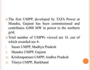 Umpp(ultra mega power plant and international bidding ) | PPT