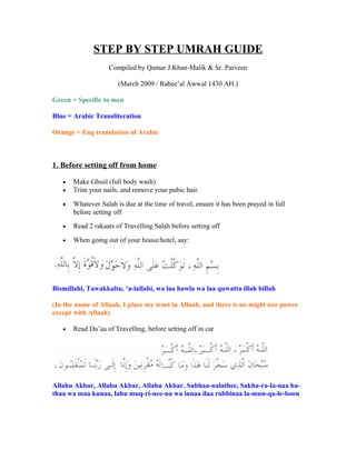 Umrah guide | DOC