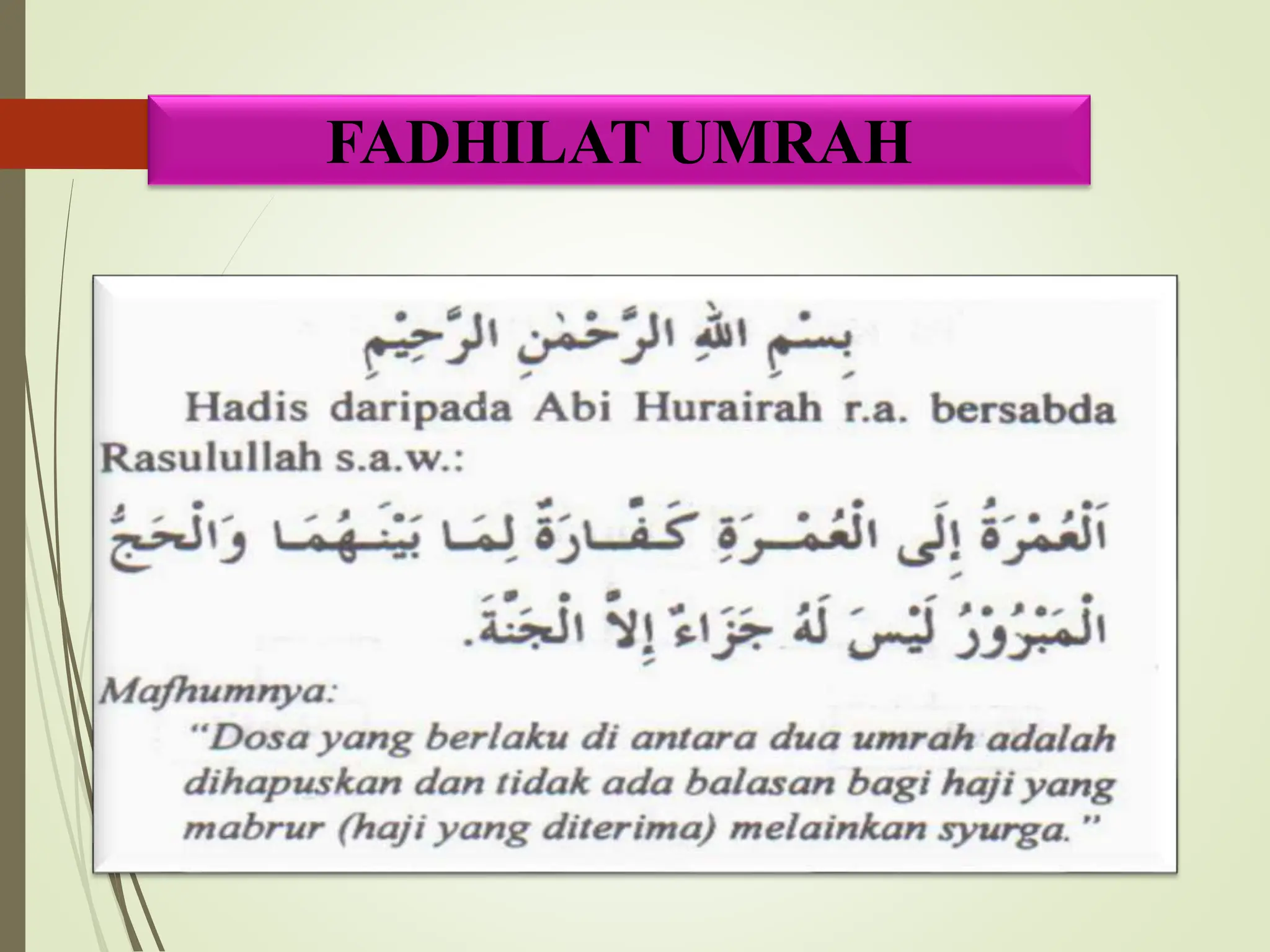 Slide Pelaksanaan Ibadah Umrah Ikut Tertib | PPTX