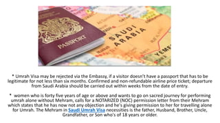 Umrah visa requirements 2018 | PPTX