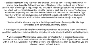 Umrah visa requirements 2018 | PPTX