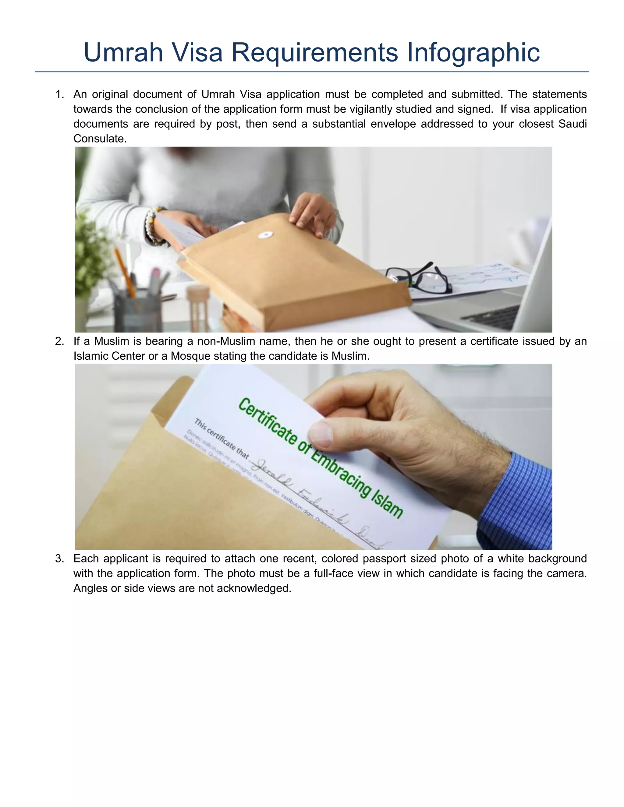 Umrah visa requirements infographic | PDF
