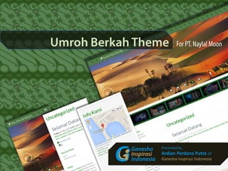 Umroh Berkah Theme Design | PPT