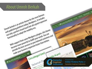 Umroh Berkah Theme Design | PPT